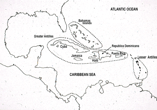 Greater Antilles Map